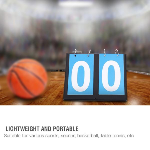 Scoreboard 2 Digit Portable Flip Sports Scoreboard Score Counter for ...