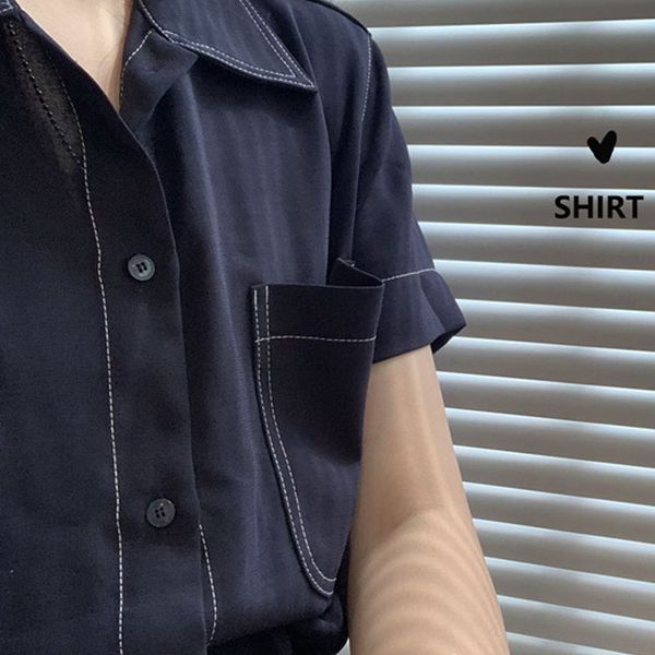 Real shot ~ summer women's new simple and open line design sense super ...